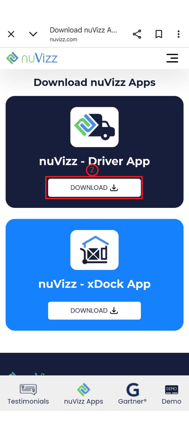 How to install new nuVizz driver app. – nuVizz Support